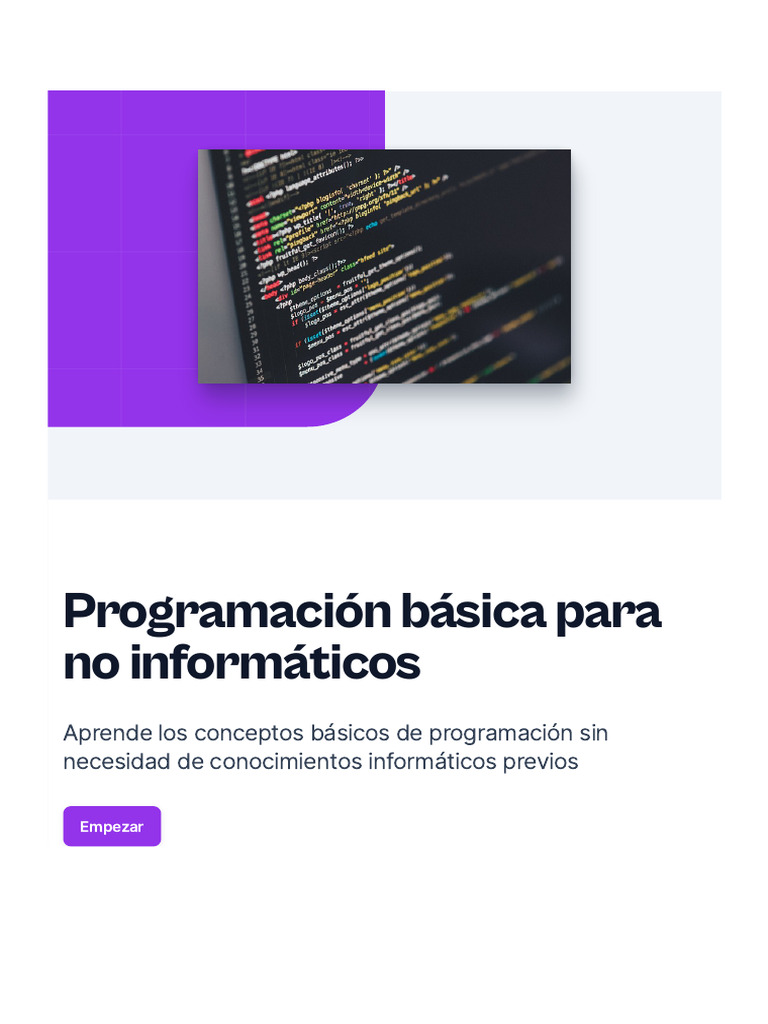 Programacion Basica para No Informaticos | PDF | Lenguaje de programación | Programación de ...