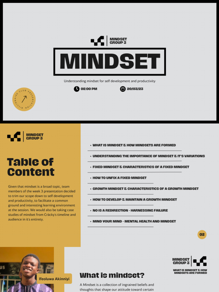 Mindset Presentation | PDF