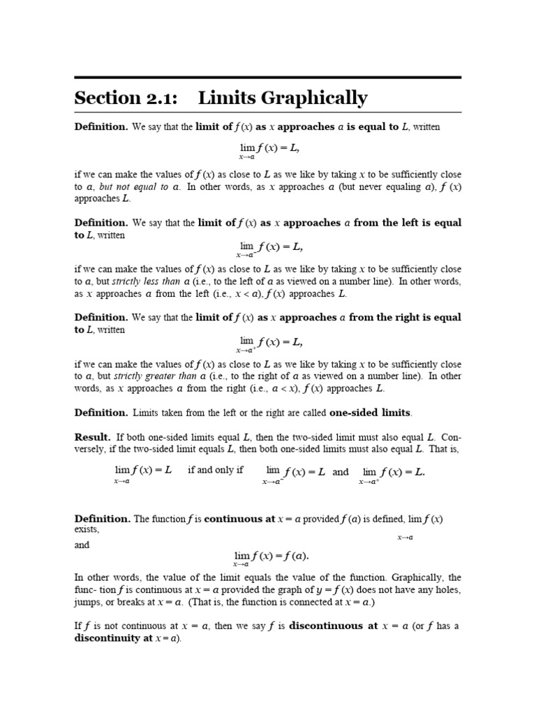 Limits Graphically | PDF | Mathematics | Mathematical Analysis