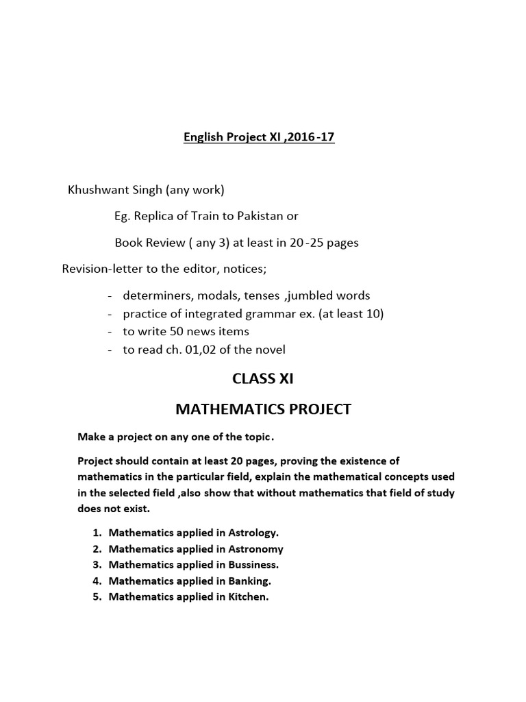 Class Xi Mathematics Project | PDF | Operating System | Software