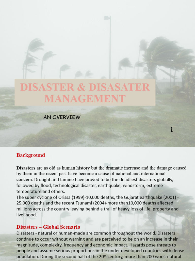 Disaster An Overview | PDF | Natural Disasters | Hazards