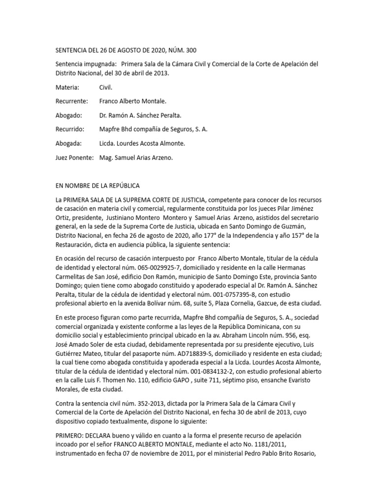 Sentencia de Casación Civil 300/2020 | PDF | Sentencia (ley) | Gobierno