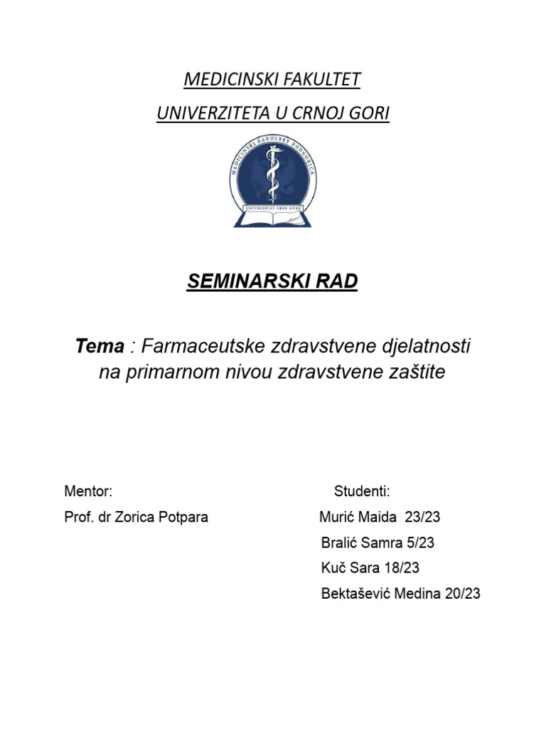 Medicinski Fakultet | PDF