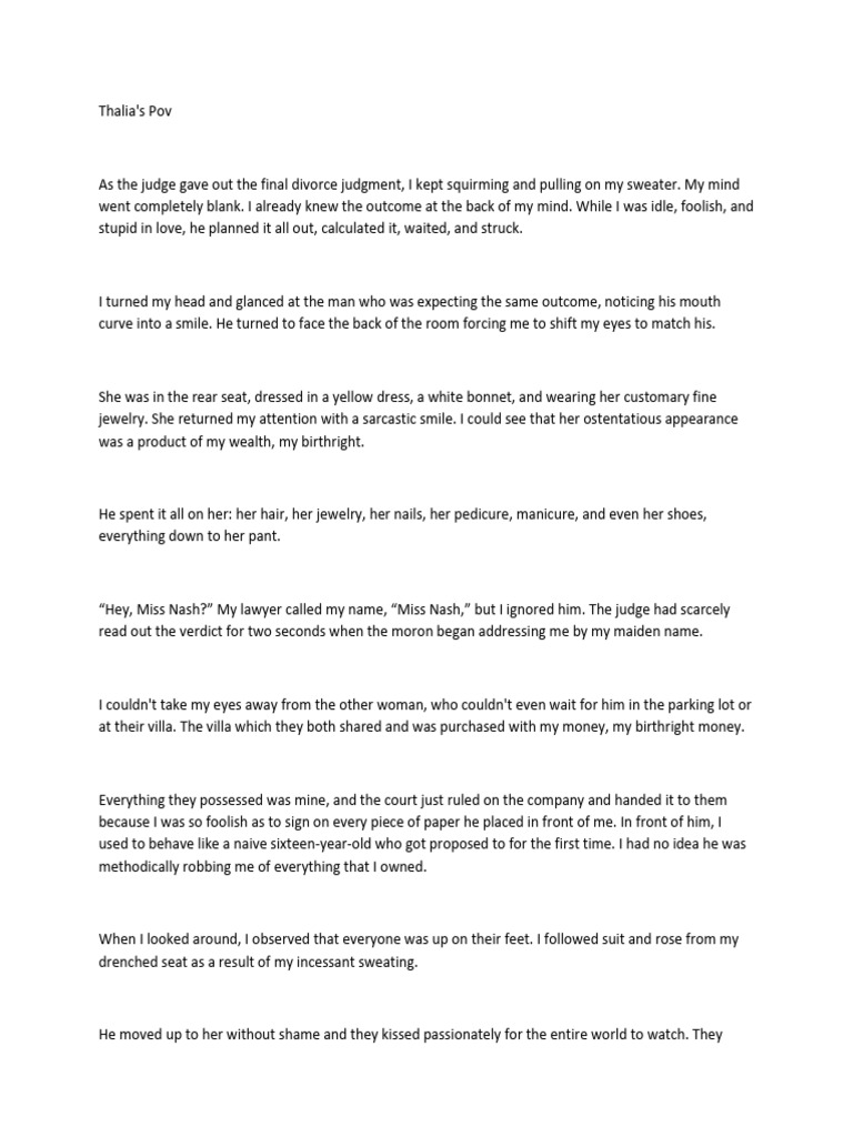 Thalia's Betrayal and Quest for Revenge | PDF