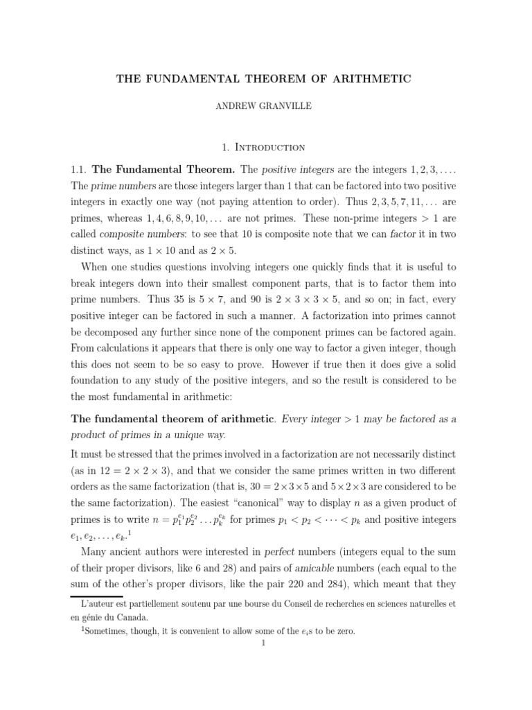 Fundamental | PDF | Prime Number | Field (Mathematics)