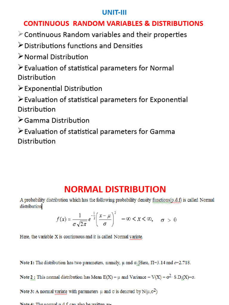 P&S UNIT-III PPTs | PDF