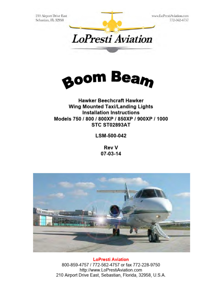 LSM 500 042 Rev V Hawker Boom Beam Amazon s3 LSM 500 300 46l Par 46 ...