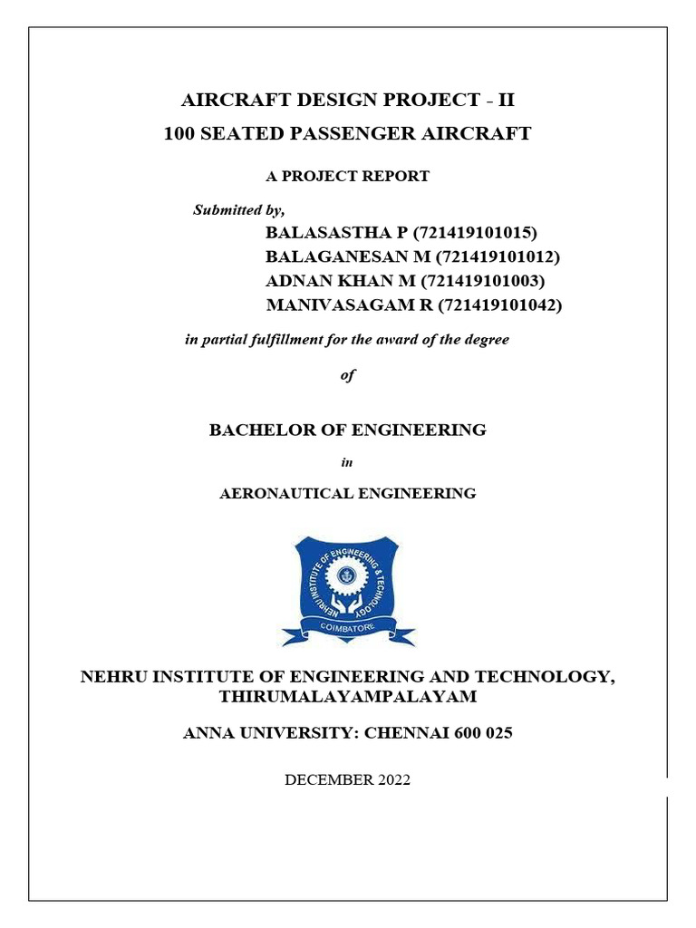 100 Seater Aircraft ADP 2 | PDF | Monoplane | Bending