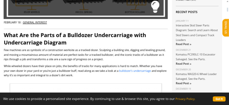 What Are The Parts of A Bulldozer Undercarriage - Diagram, Pictures ...