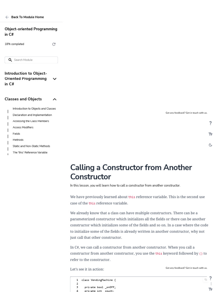 Calling A Constructor From Another Constructor - Learn Object-Oriented ... Calling A Constructor From Another Constructor - Learn Object-Oriented ...