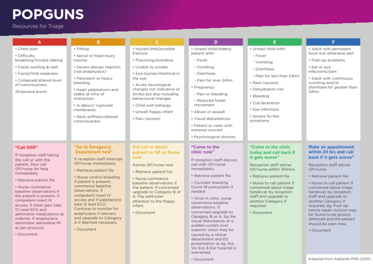 Triage Protocols for Emergency Care | PDF | Injury | Pain
