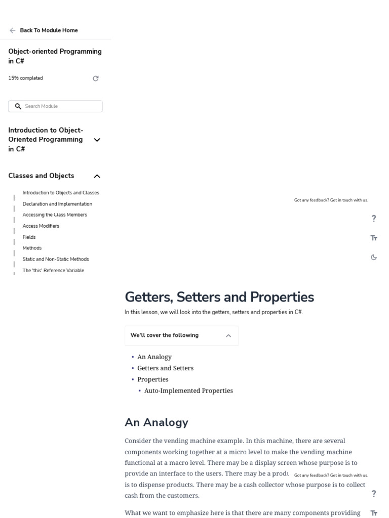 Getters, Setters and Properties - Learn Object-Oriented Programming in ... Getters, Setters and Properties - Learn Object-Oriented Programming in ...