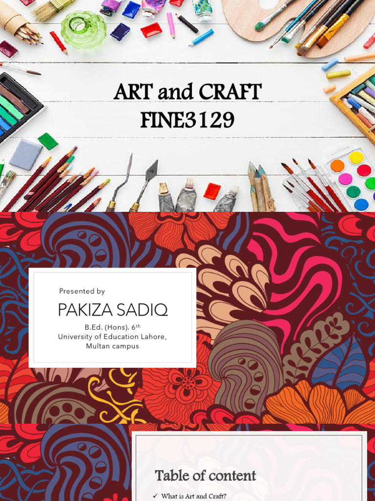 Art and Craft | Download Free PDF | Crafts | Cognition