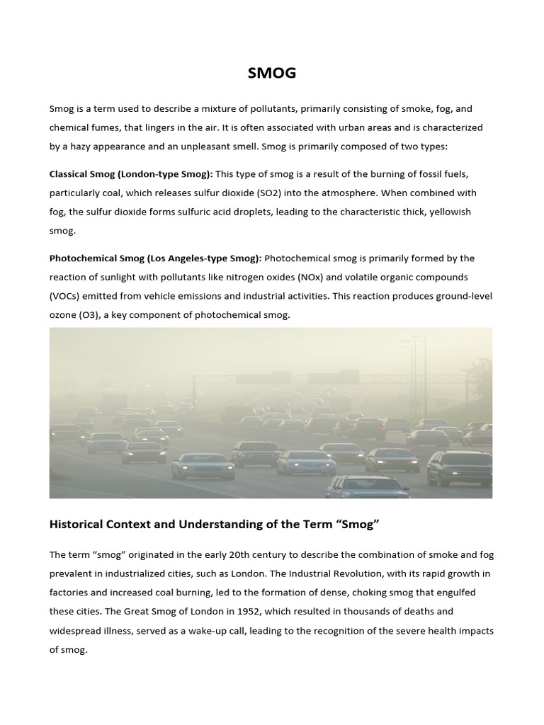 Smog PDF | PDF | Smog | N Ox