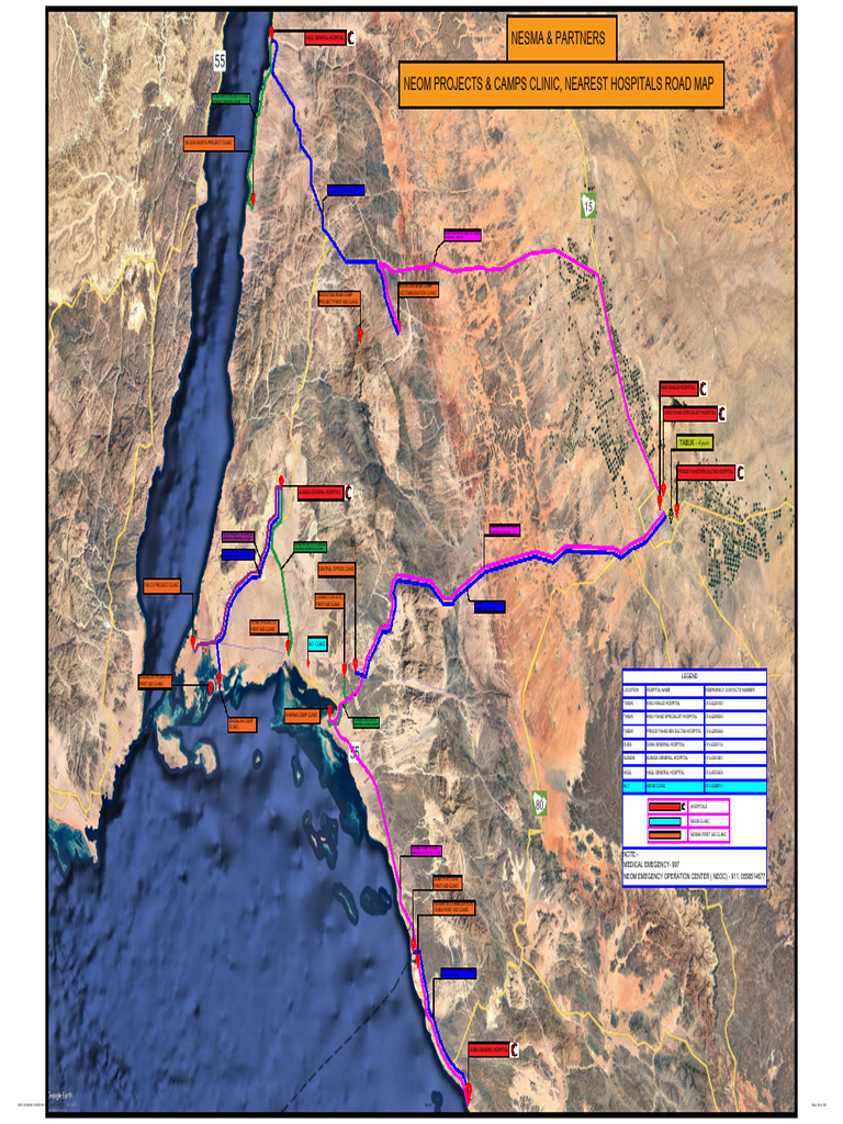 Nearest Hospital Road Map | PDF | Riyadh | Saudi Arabia