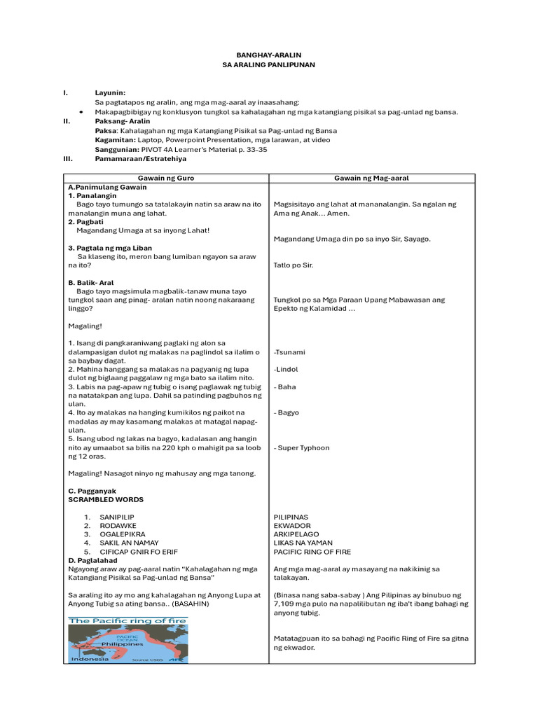 BANGHAY | PDF