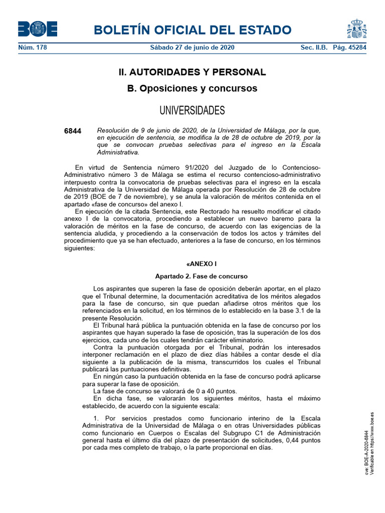 Boe A 2020 6844 | PDF | Sentencia (ley) | Gobierno