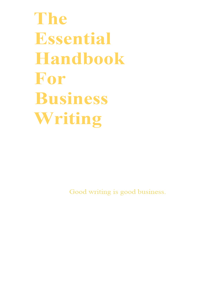TheHandbook Sampler Business | PDF | Verb | Linguistic Morphology