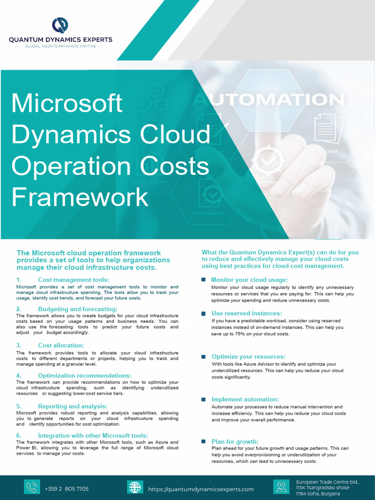 Cloud Cost Management Framework | PDF | Cloud Computing | Microsoft Azure