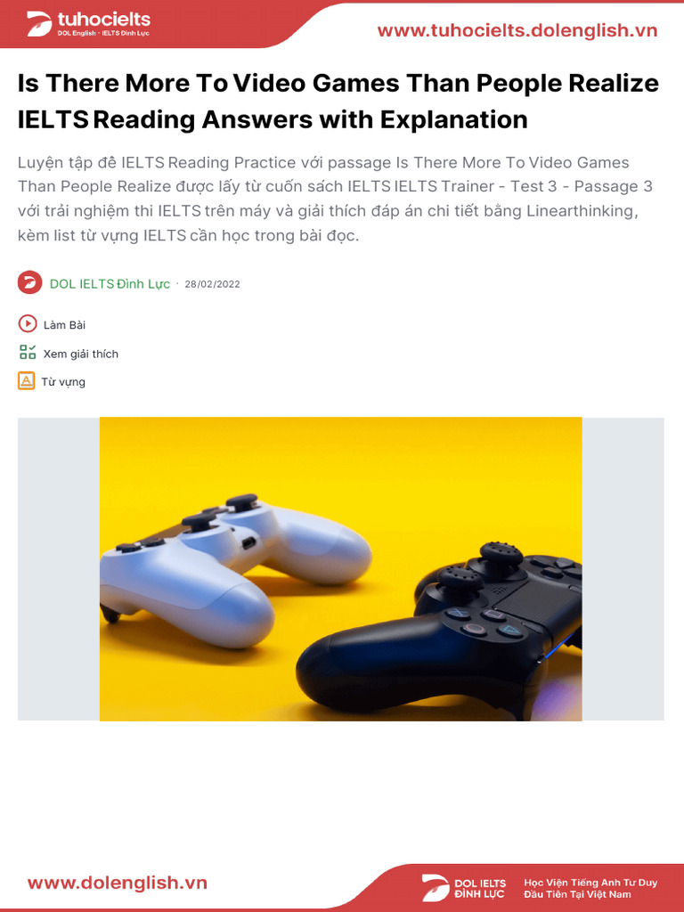 Is There More To Video Games Than People Realize | PDF | Video Games