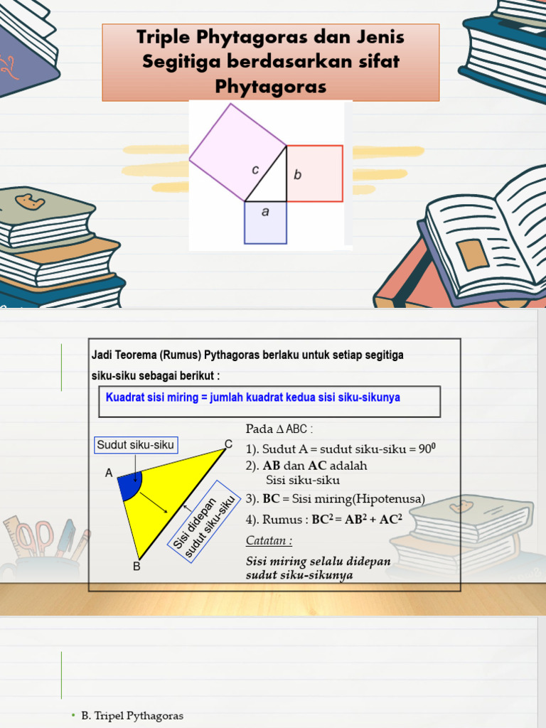 Grade 8 Matematika Triple Phytagoras 22 - 26 Januari 2023 | PDF