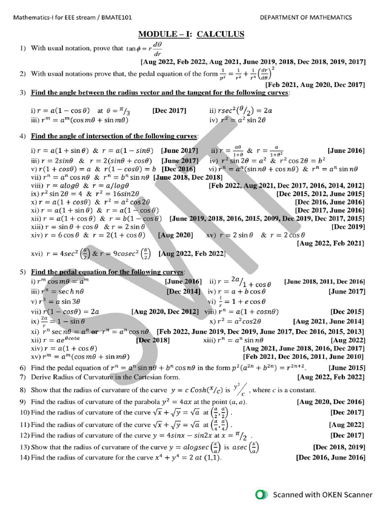 Maths Question Bank | PDF