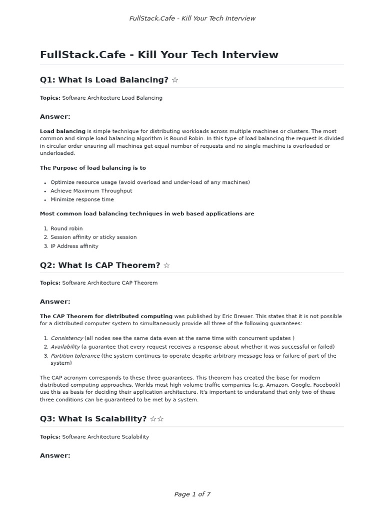 Set Questions 1 | PDF | Load Balancing (Computing) | Scalability