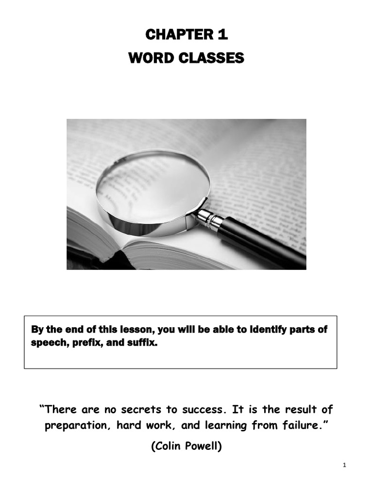 Bahan Ajar XII LM Unit 1 (Word Classes) | PDF | Pronoun | Part Of Speech