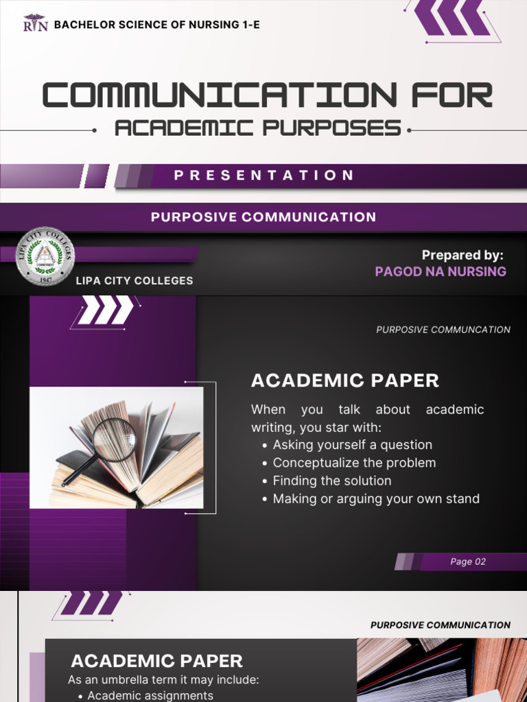 Communication for Academic Purposes (1) | PDF | Quantitative Research ...