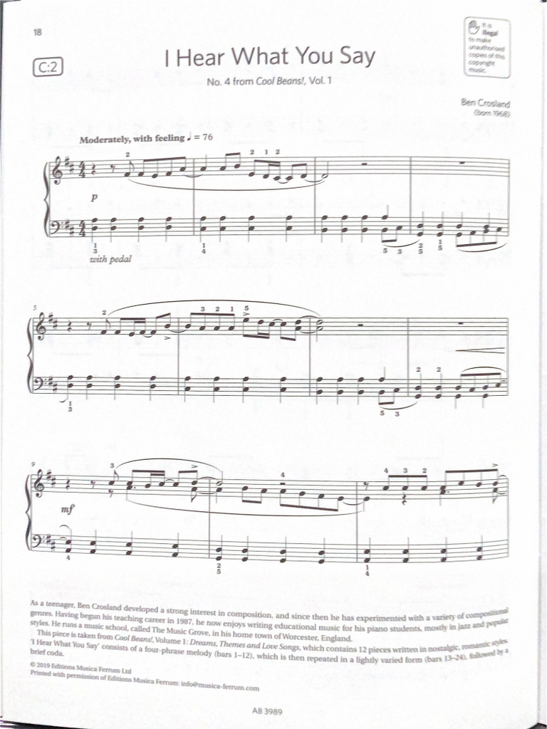 I hear what you say | PDF