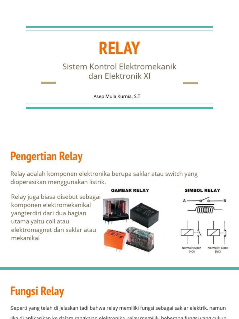 Fungsi dan Prinsip Kerja Relay | PDF