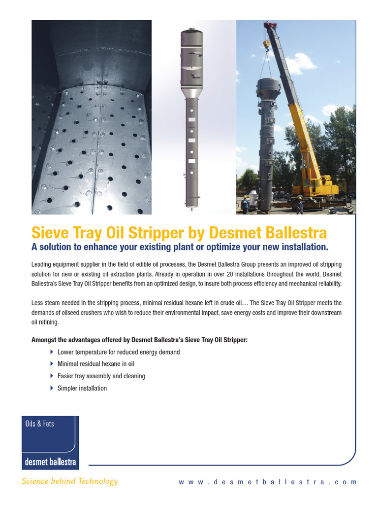Sieve Tray Oils Stripper | PDF | Oil | Oil Refinery