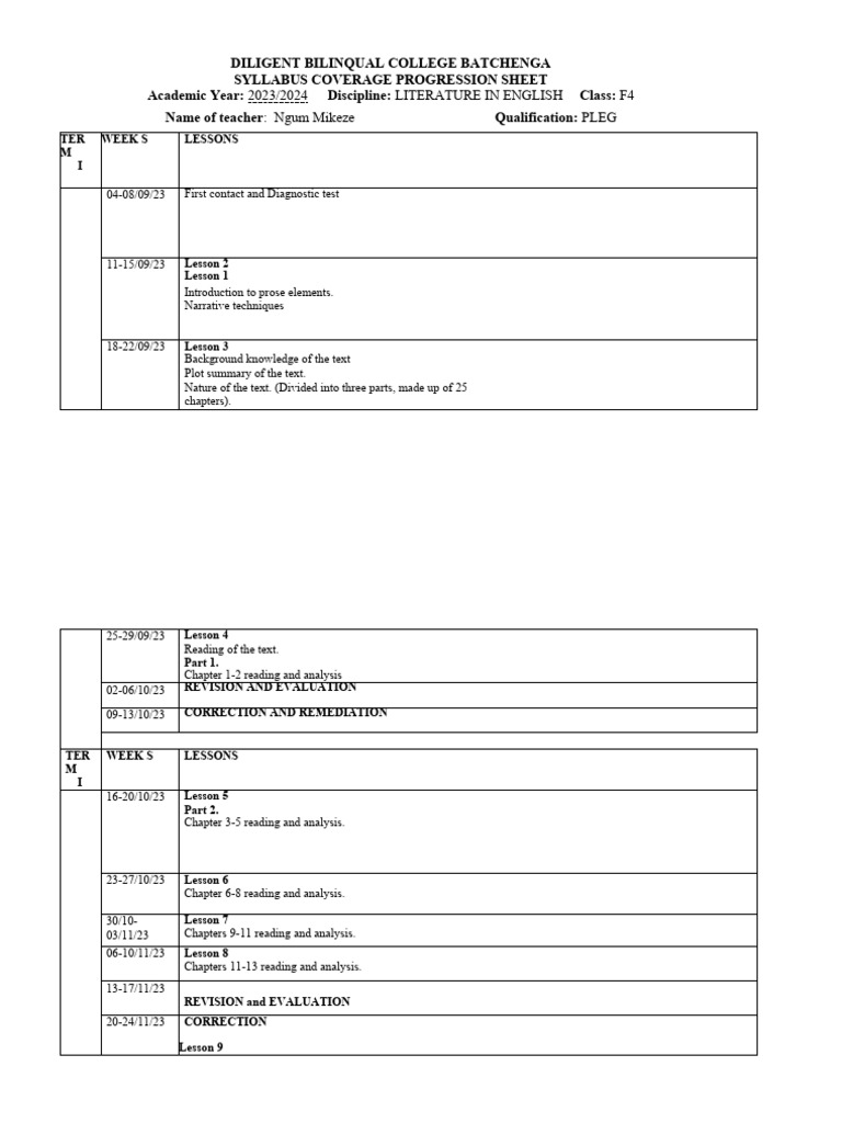Form4 Lit | PDF | Writing