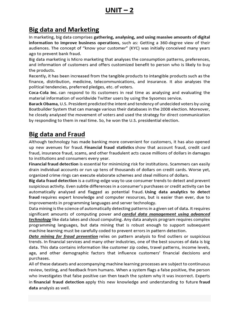 UNIT - 2 | PDF | Apache Hadoop | Cloud Computing