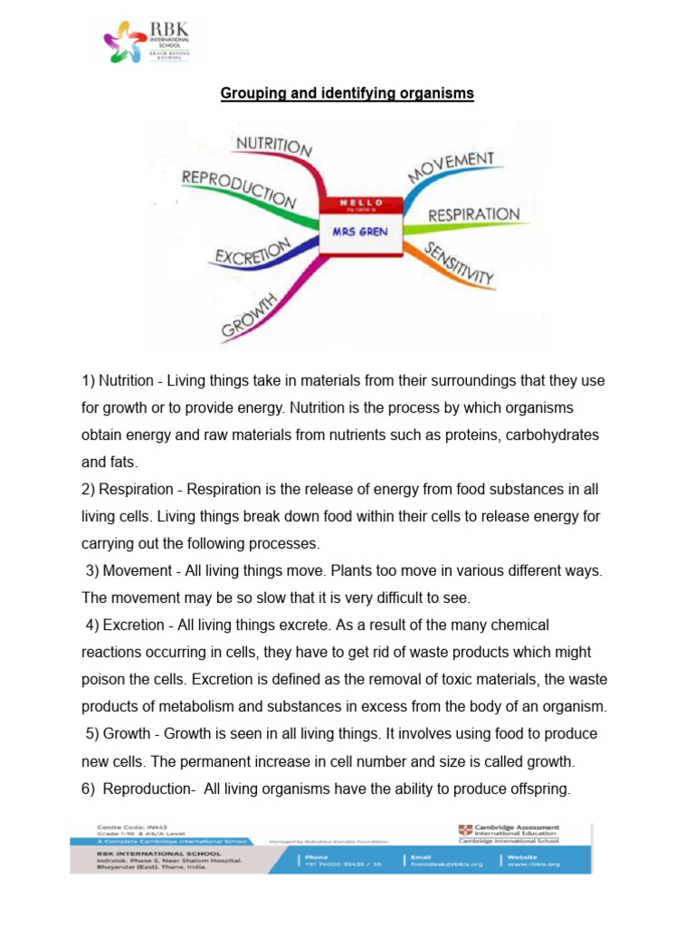 Grade 6: Organisms and Viruses | PDF