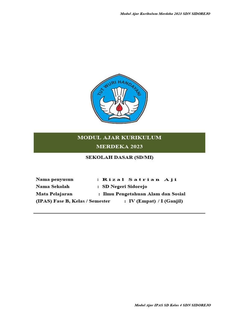 Modul Ajar Rizal | PDF