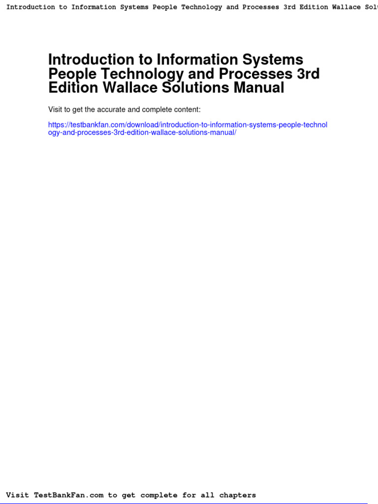 Dwnload Full Introduction To Information Systems People Technology and ... Dwnload Full Introduction To Information Systems People Technology and ...