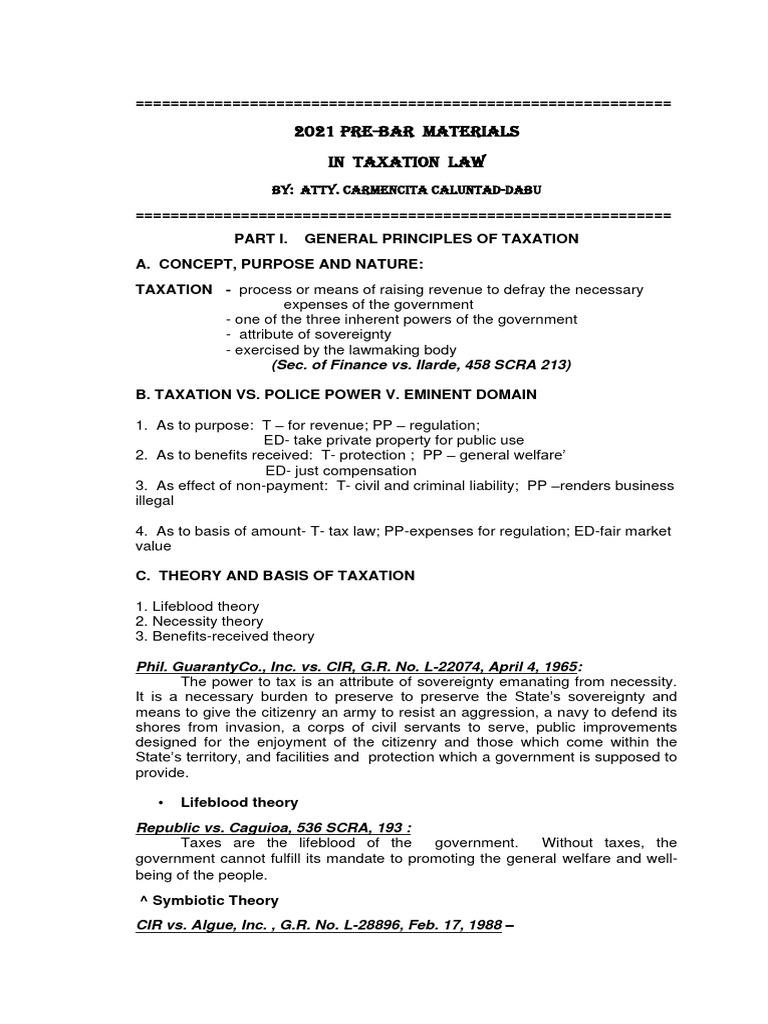 Materials Tax Law | PDF | Taxes | Property Tax