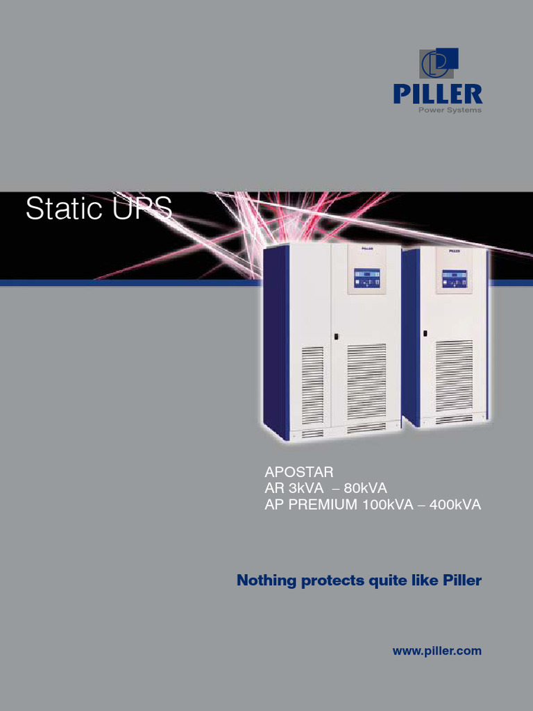 Static_UPS_3-400kVA | PDF | Power Supply | Power Inverter