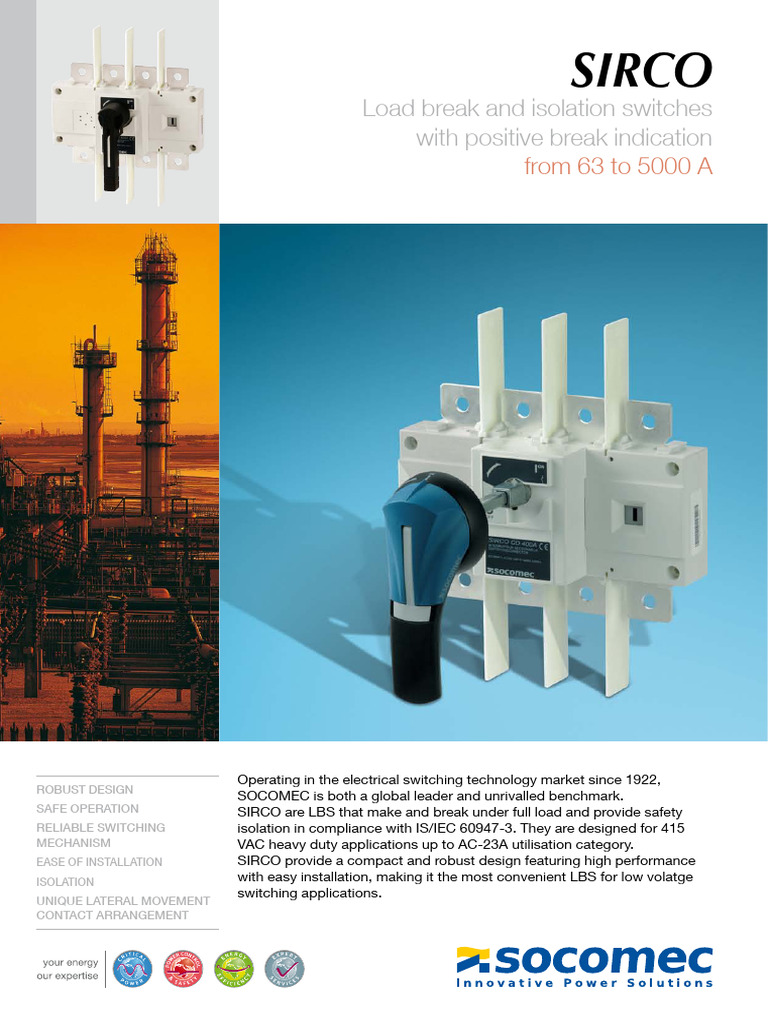 Sirco Flyer 2016-11 Fip870133 en | PDF | Switch | Electrical Engineering