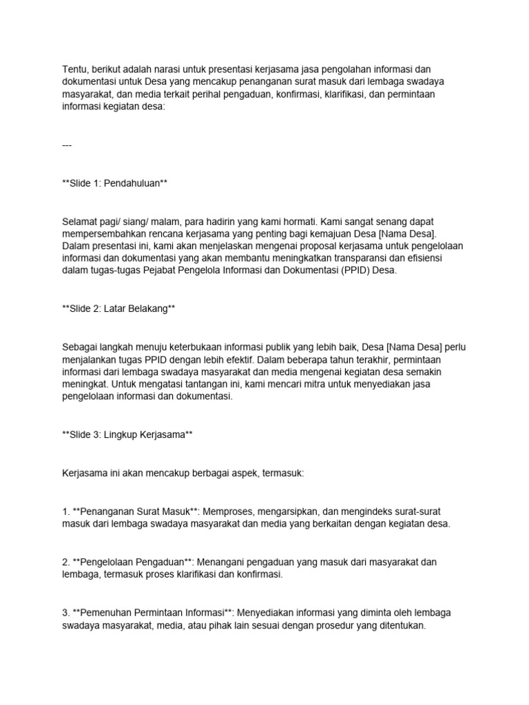 Presentasi Ppid | PDF