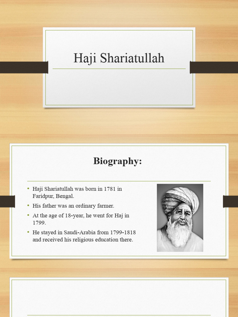 Haji Shariatullah | PDF | Abrahamic Religions | Religious Faiths