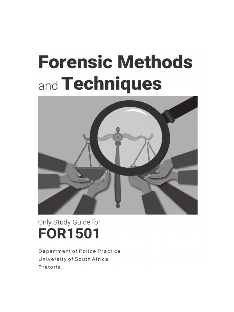 Study Guide FOR1501 | PDF | Forensic Science | Police