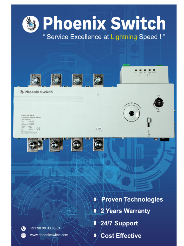 Phoenix Switch ATS Catalog | PDF | Electrical Engineering | Electricity