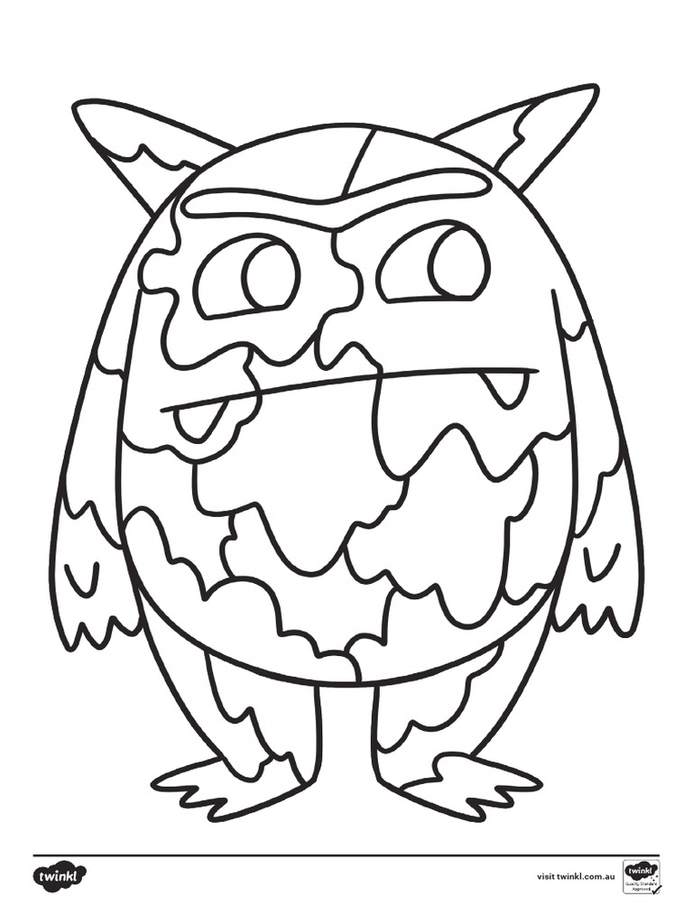 The Feelings Monster Colouring Sheets | PDF