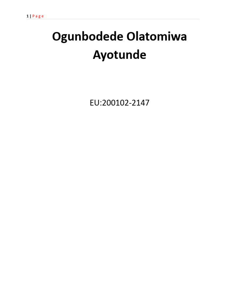 Ogunbodede Olatomiwa Ayotunde | PDF | Computer Network | Internet Protocols