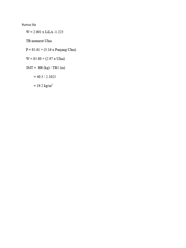 Rumus Konversi | PDF