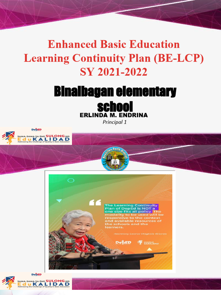 District Enhanced BE-LCP 2021-2022 | PDF | Educational Technology ...