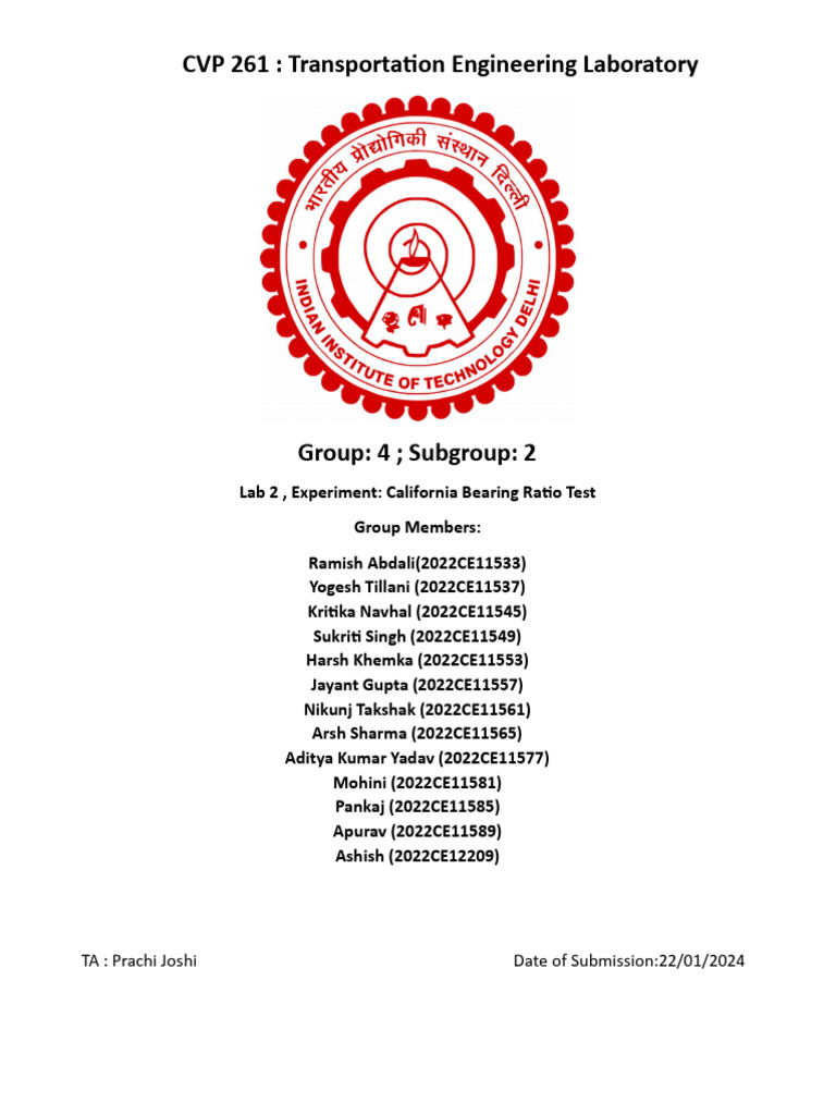 Cbr Test Pdf Physical Sciences Civil Engineering