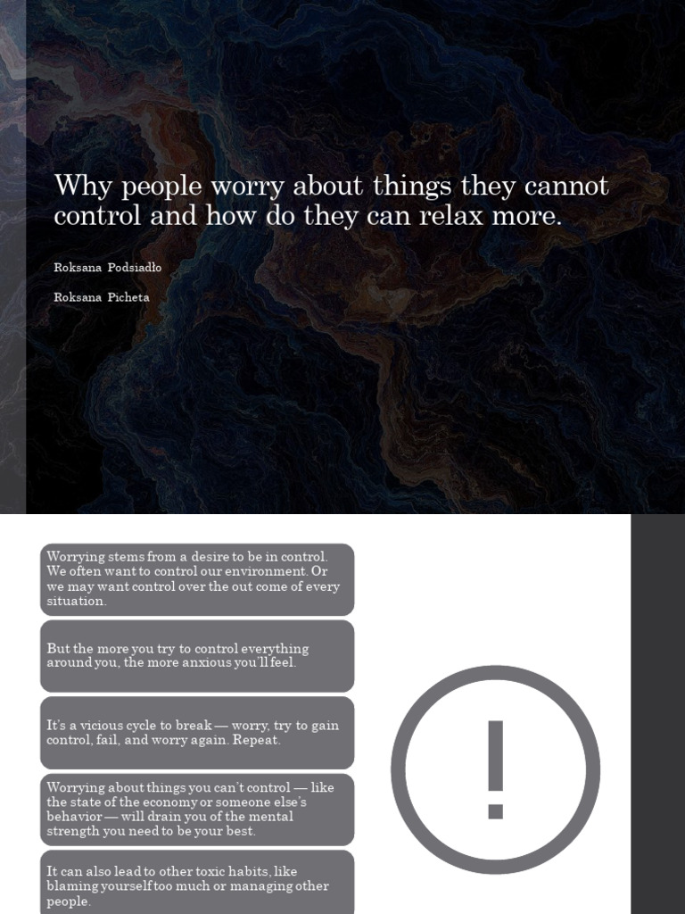 How to Stop Worrying and Relax More | PDF | Relaxation (Psychology ...